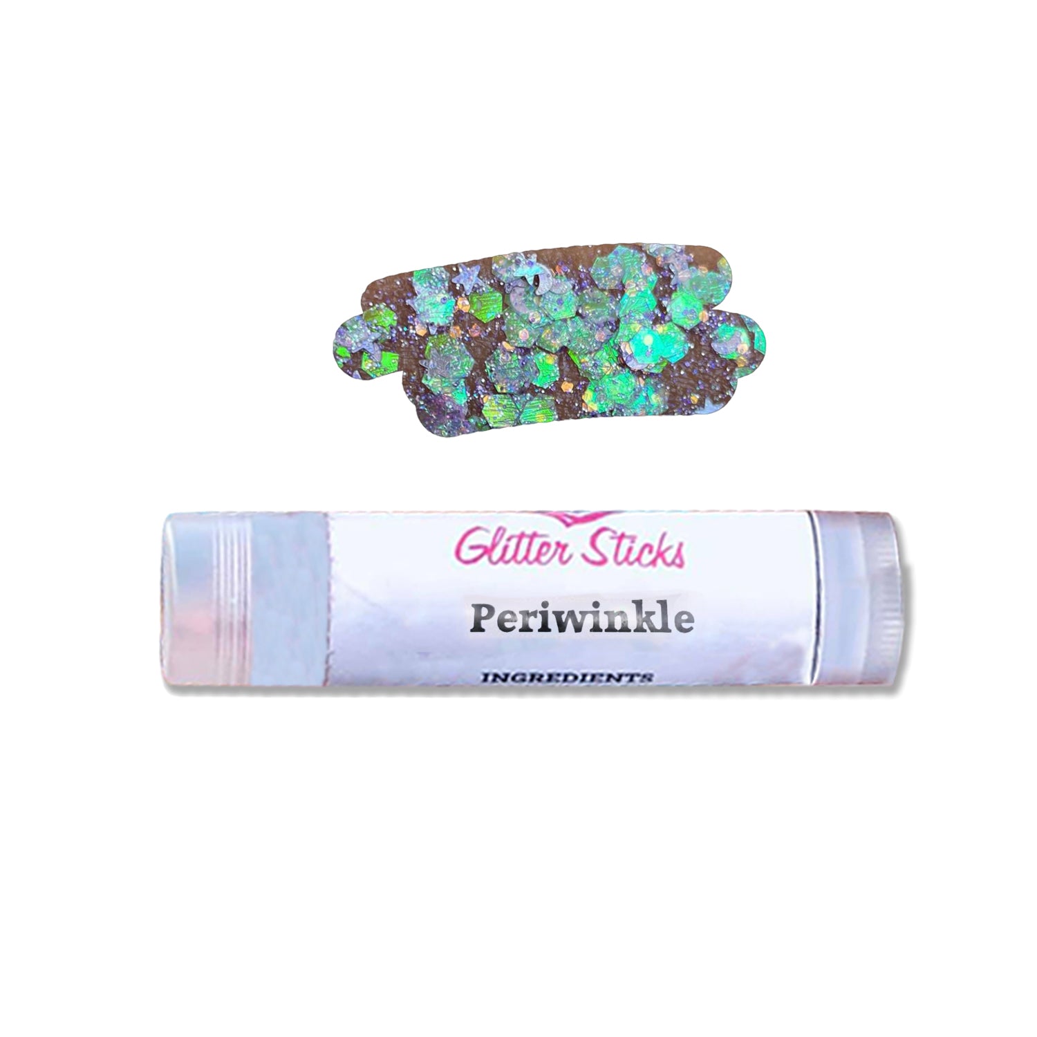 Creative Faces Chunky Glitter Stick - Periwinkle | ClownAntics.com