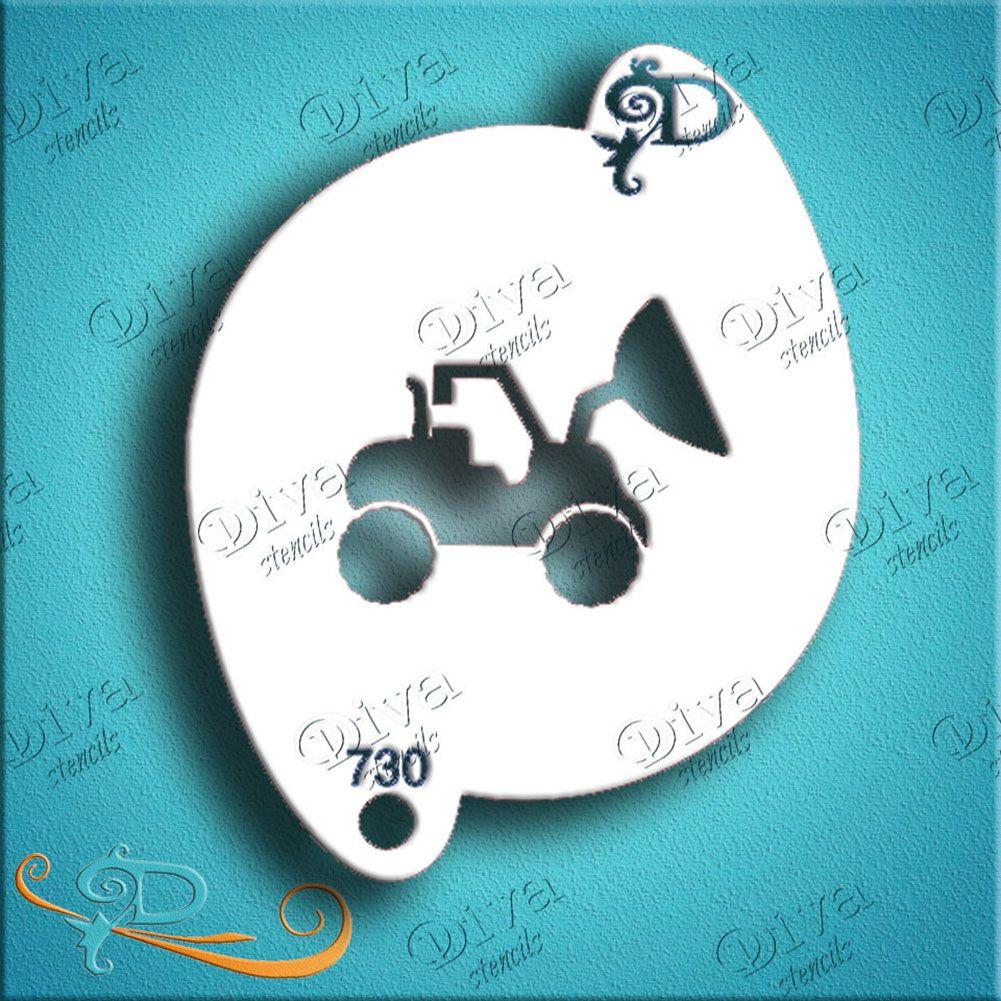 Diva Stencil - Front End Loader: ClownAntics.com