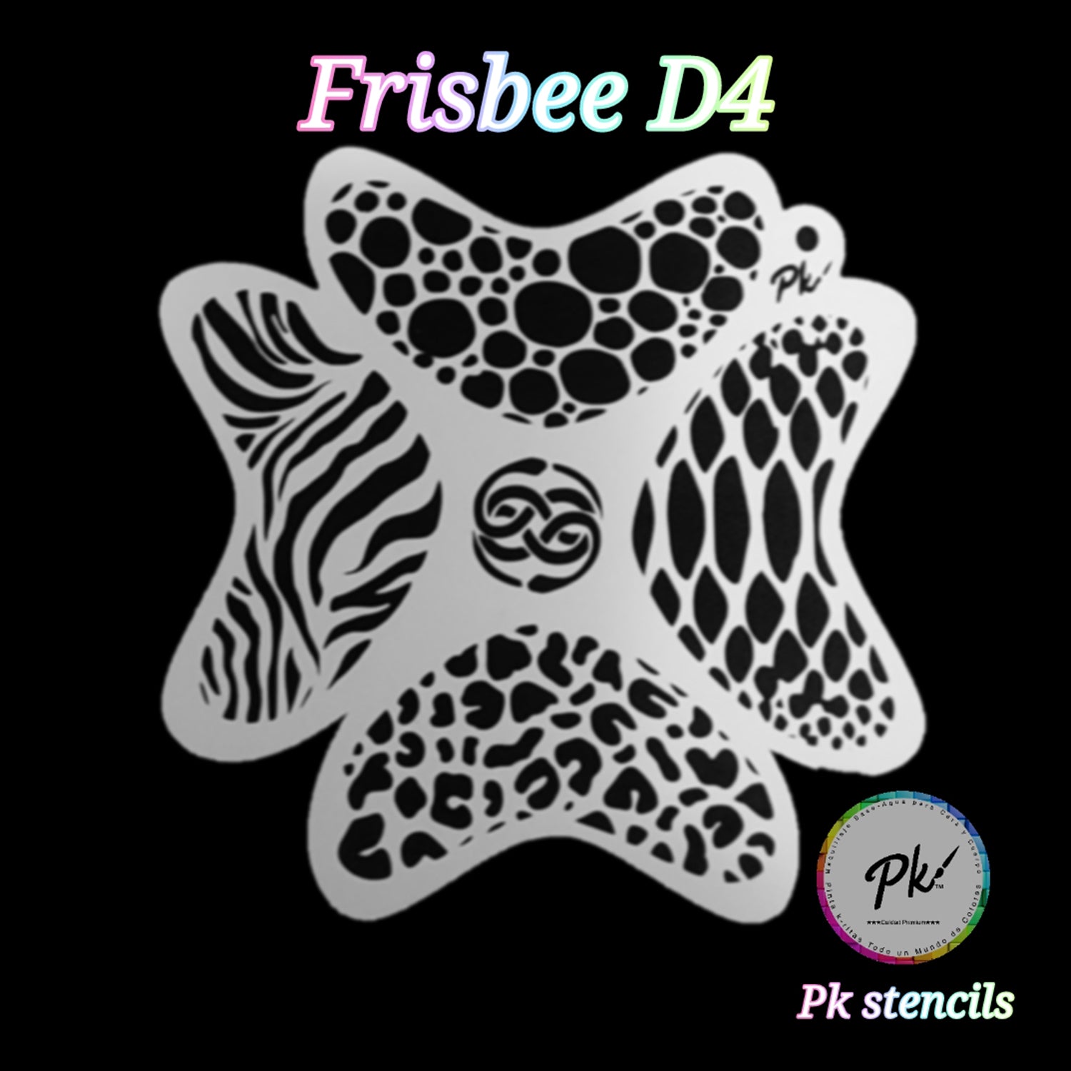 PK Frisbee Stencils - D4 - Animal Designs | ClownAntics.com