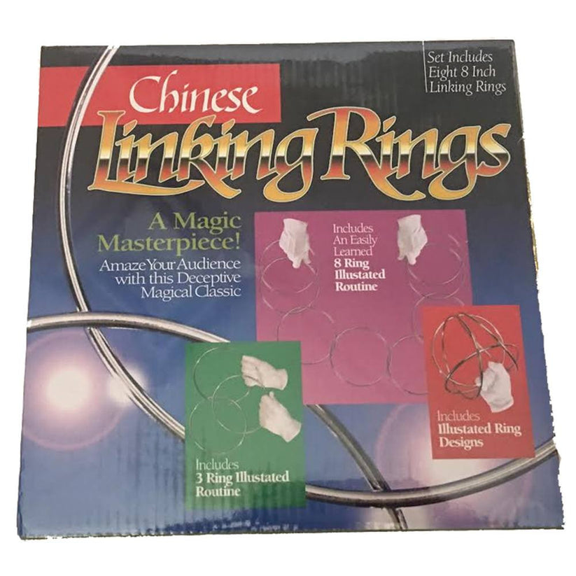 Basic Magic Linking Rings - 8" (Set of 8): ClownAntics.com