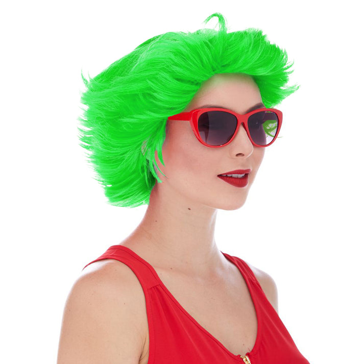 Fun Flip Clown Wig - Green: ClownAntics.com